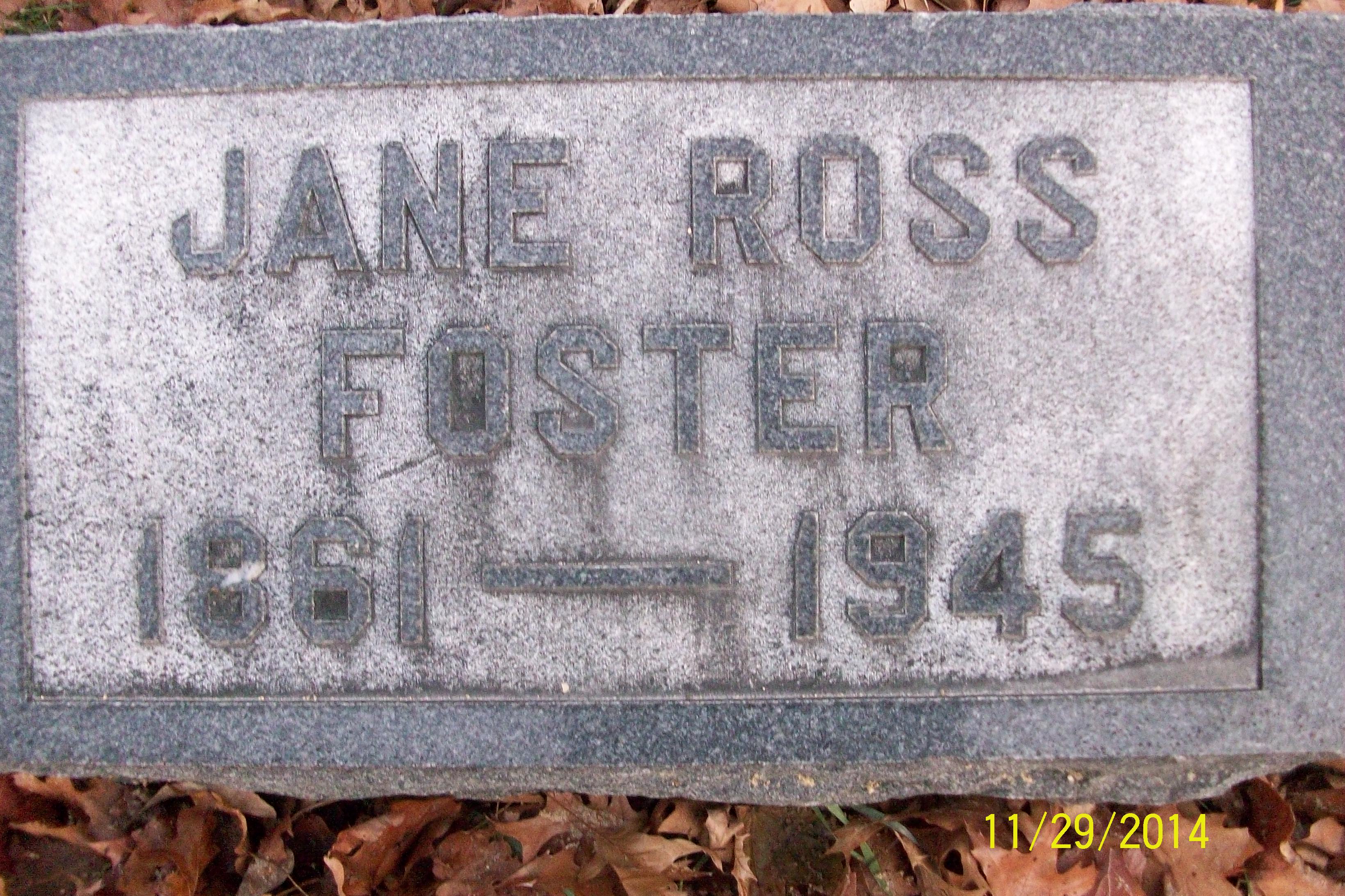 ELLEN JANE ROSS-CRAIG-FOSTER